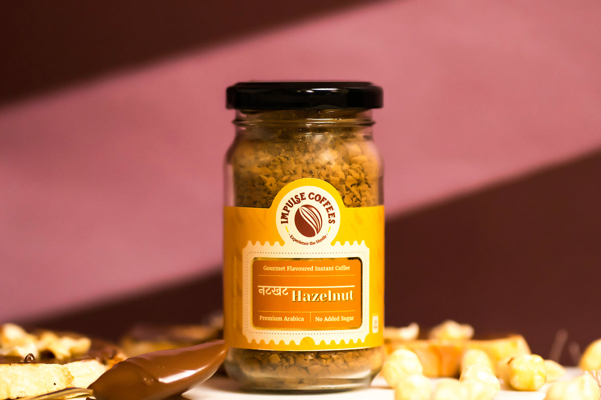 Buy Nutkhat Hazelnut Flavored Instant Coffee Powder 50gms