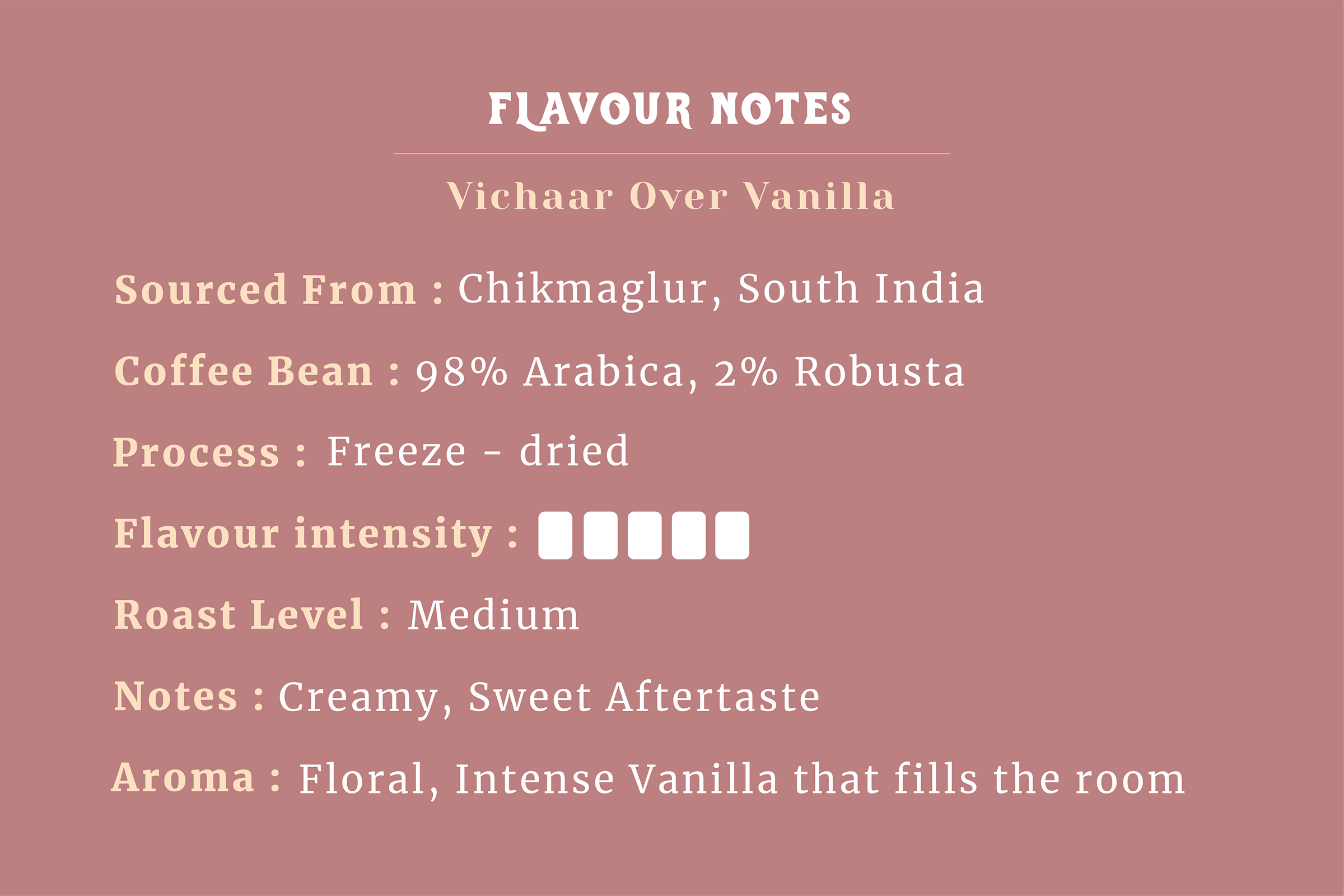 Vichaar Over Vanilla Premium Instant Coffee | IMPULSE COFFEES